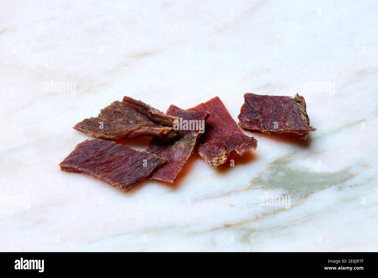 Beef Jerky, dried beef Stock Photo - Alamy