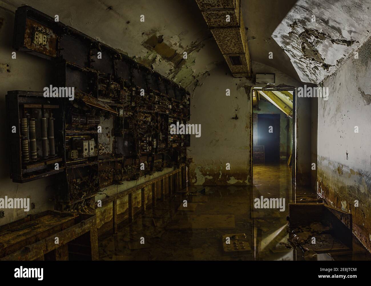 Former bunker, air raid shelter, World War II, Lost Place, North Rhine ...