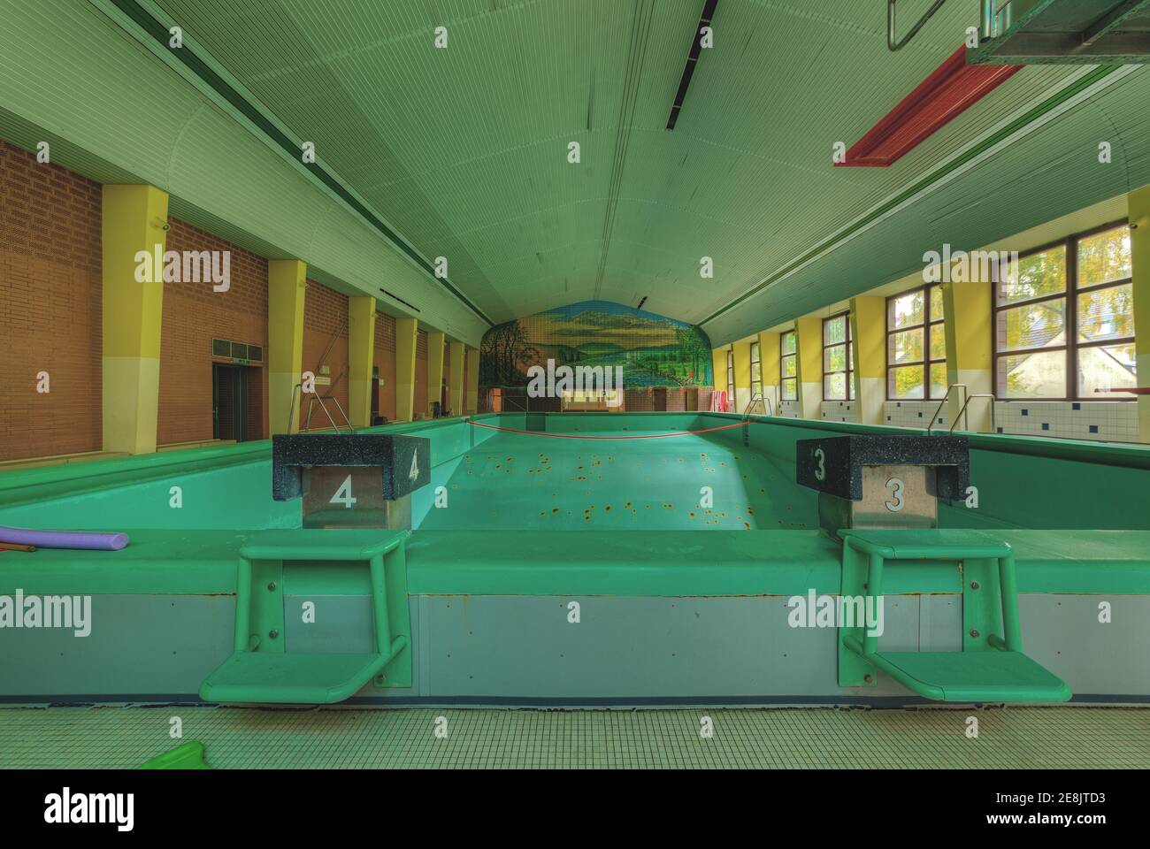 Former swimming hall, swimming pool, bath at Suedpark, Lost Place ...