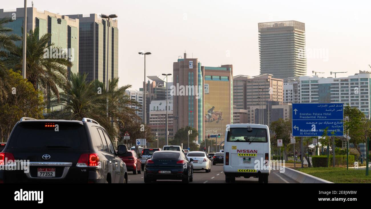 Zayed bin sultan street hi-res stock photography and images - Alamy
