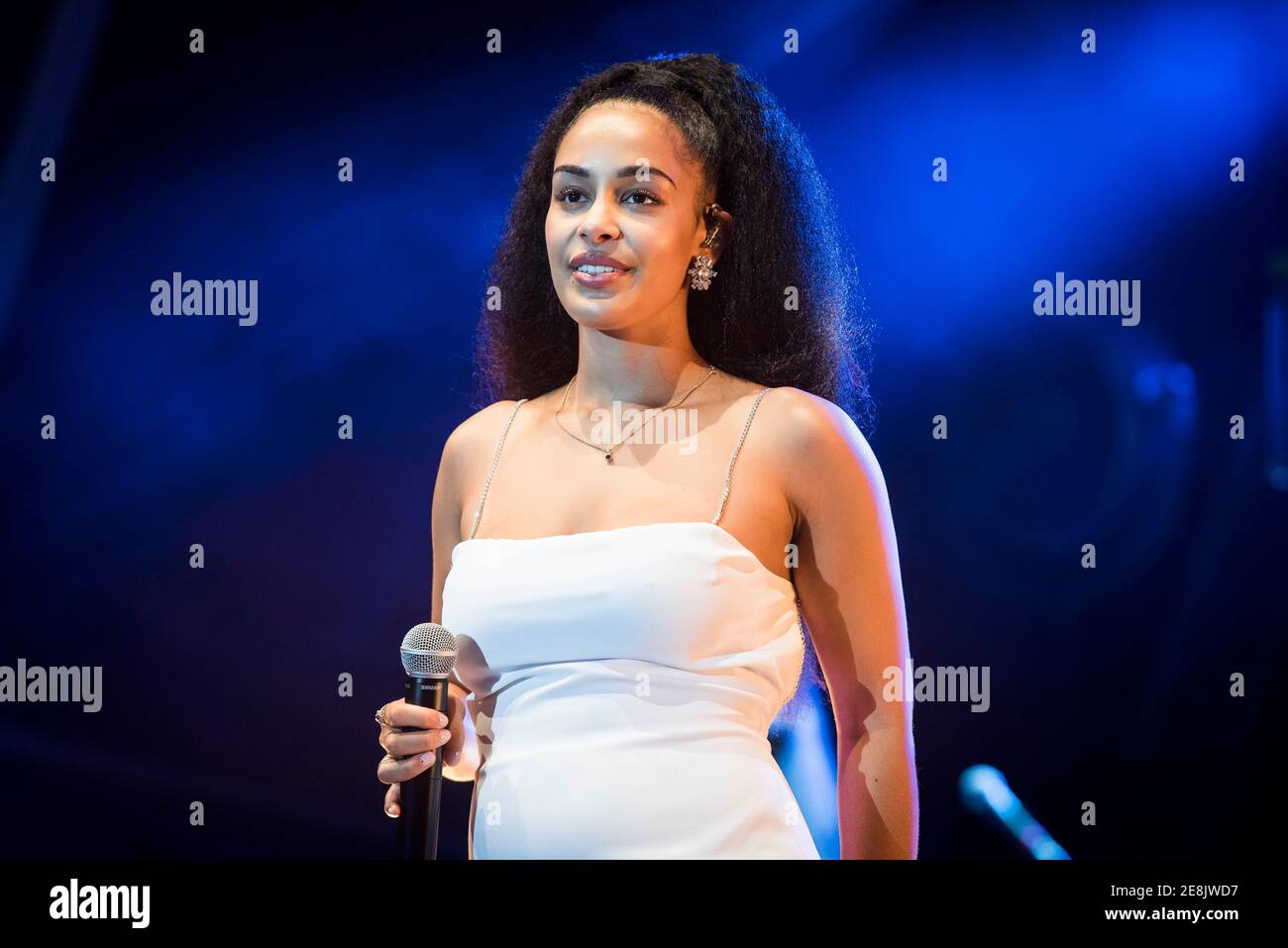 Jorja Smith performs live on stage as part of the Summer Series at ...
