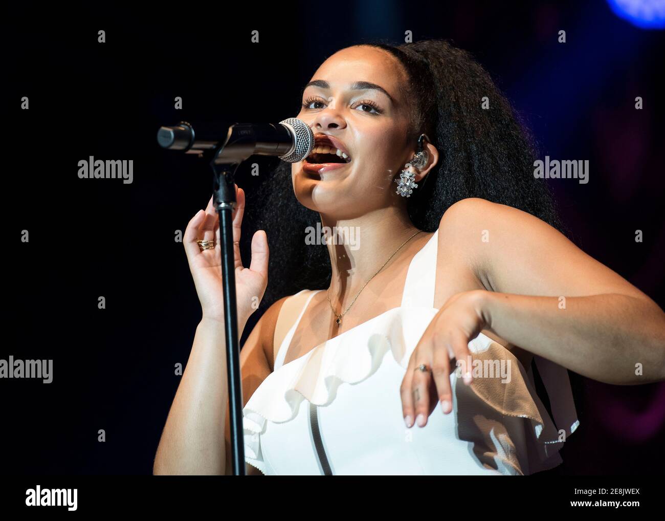 Jorja Smith performs live on stage as part of the Summer Series at ...