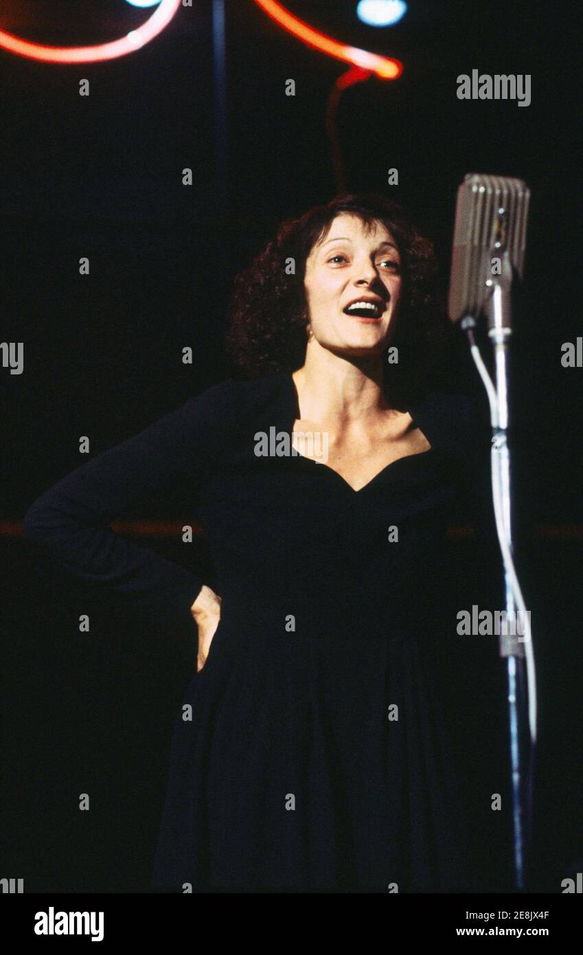 Jane Lapotaire (Edith Piaf) in PIAF by Pam Gems at the Royal ...