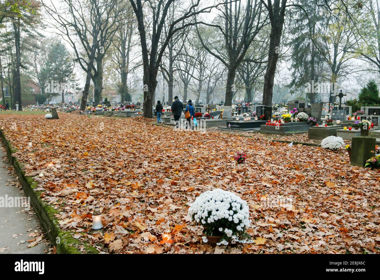 Rakowicki Cemetery, one of the best known cemeteries of Poland, located ...