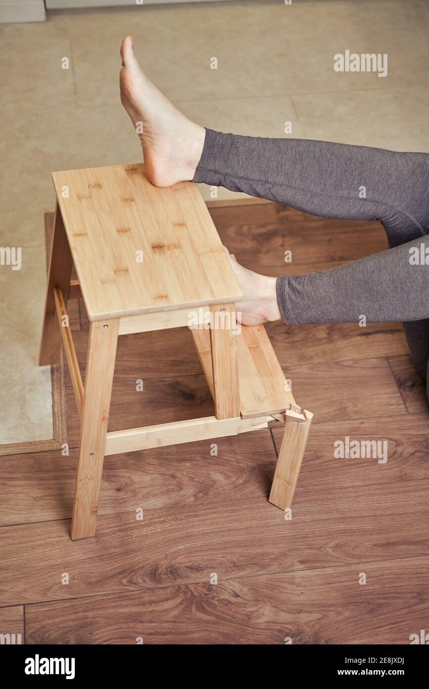 Broken ladder step woman hi-res stock photography and images - Alamy