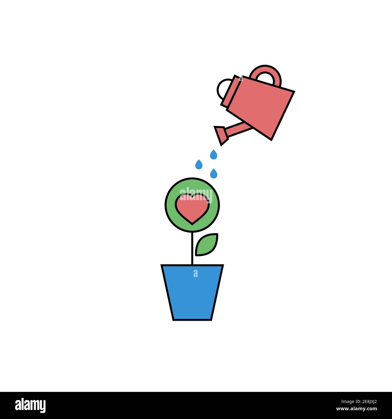 Watering heart hi-res stock photography and images - Alamy