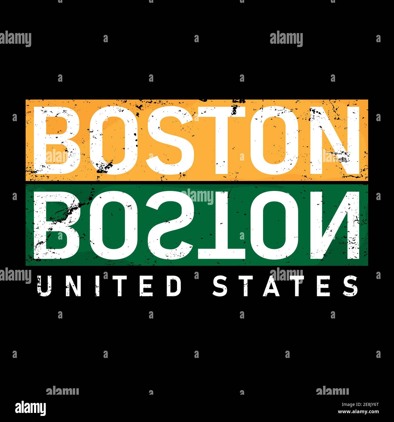 boston T-shirt print design. Vintage round seal stamp. Printing and ...