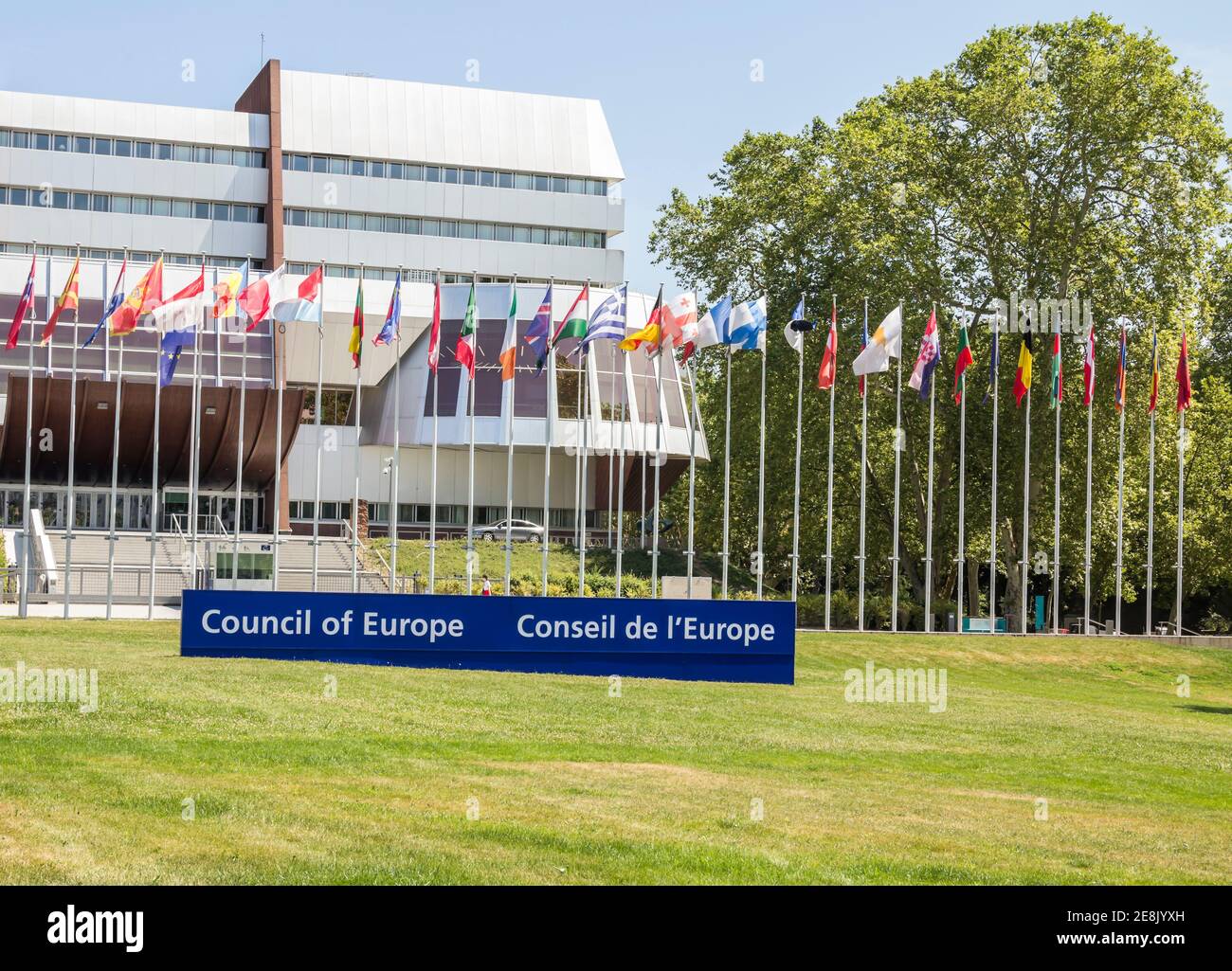 Building of Palace of Europe in Strasbourg city, France. The building ...