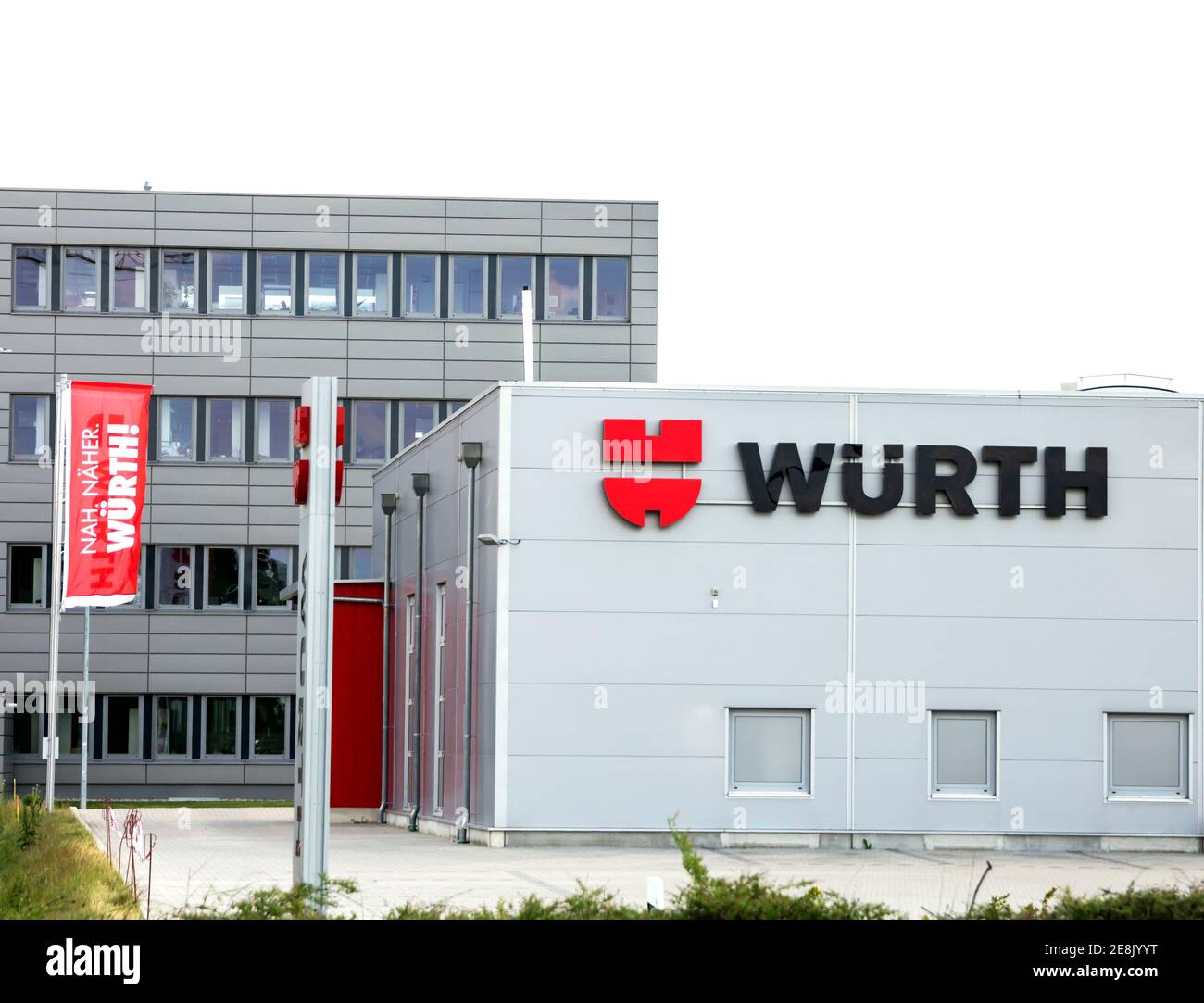 Furth, Germany: Wurth sign on a facade of building. Wurth Group is a ...