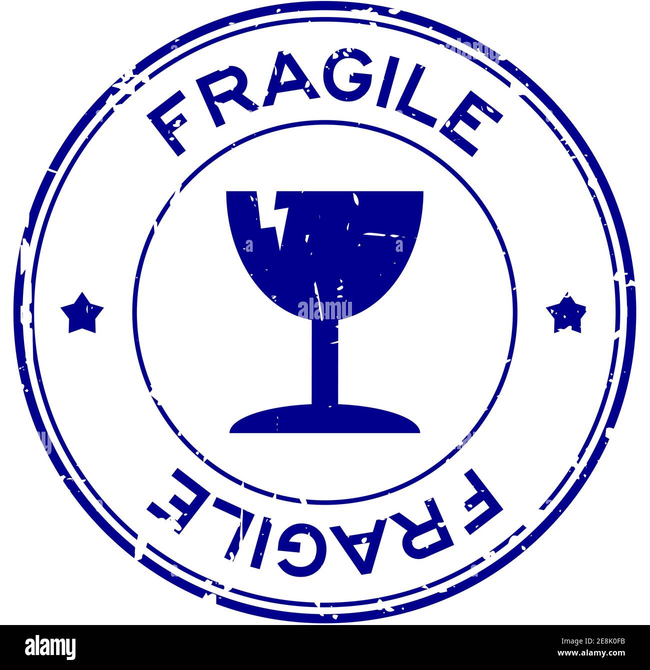 Fragile Glass Stamp
