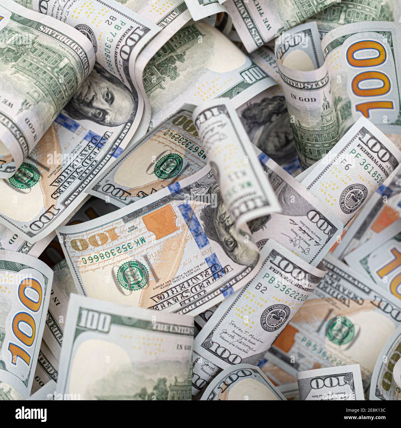 Closeup rolled american banknotes hi-res stock photography and images ...