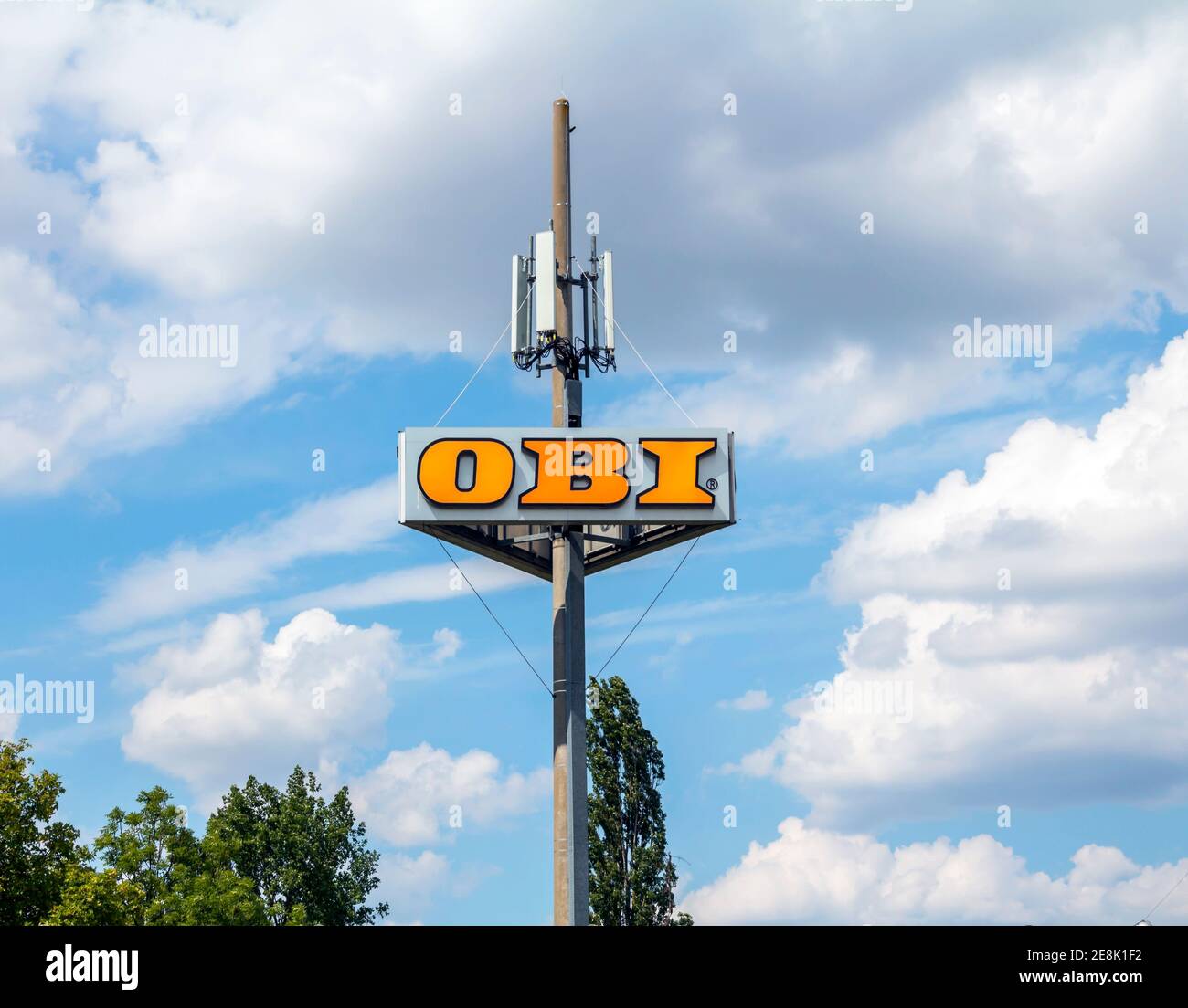 The OBI market in Frankfurt Main, Germany. Obi is the largest hardware ...