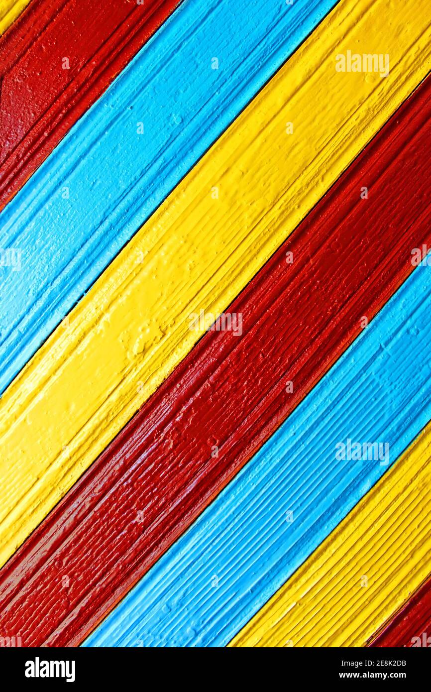 Painted wooden multicolored planks Stock Photo - Alamy