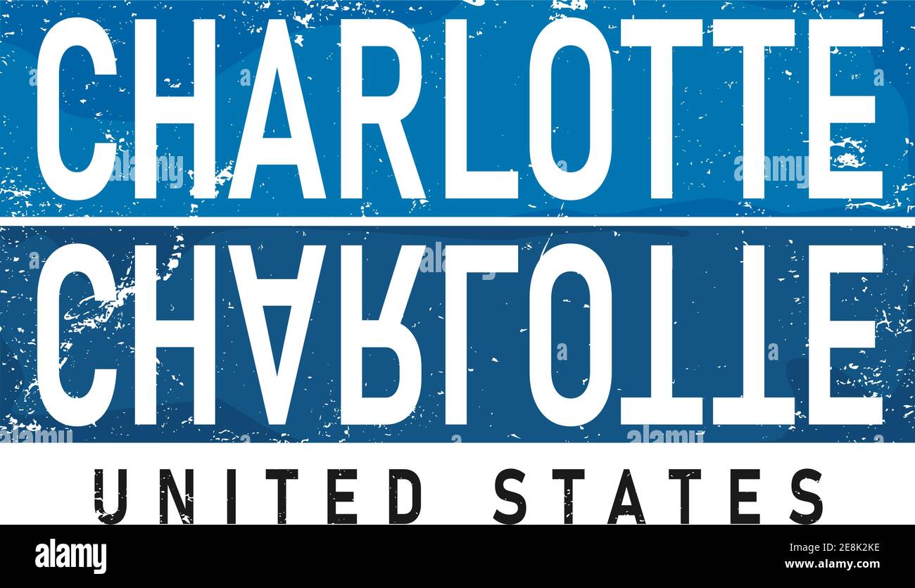 Charlotte city name.Modern Calligraphy Hand Lettering for Printing ...