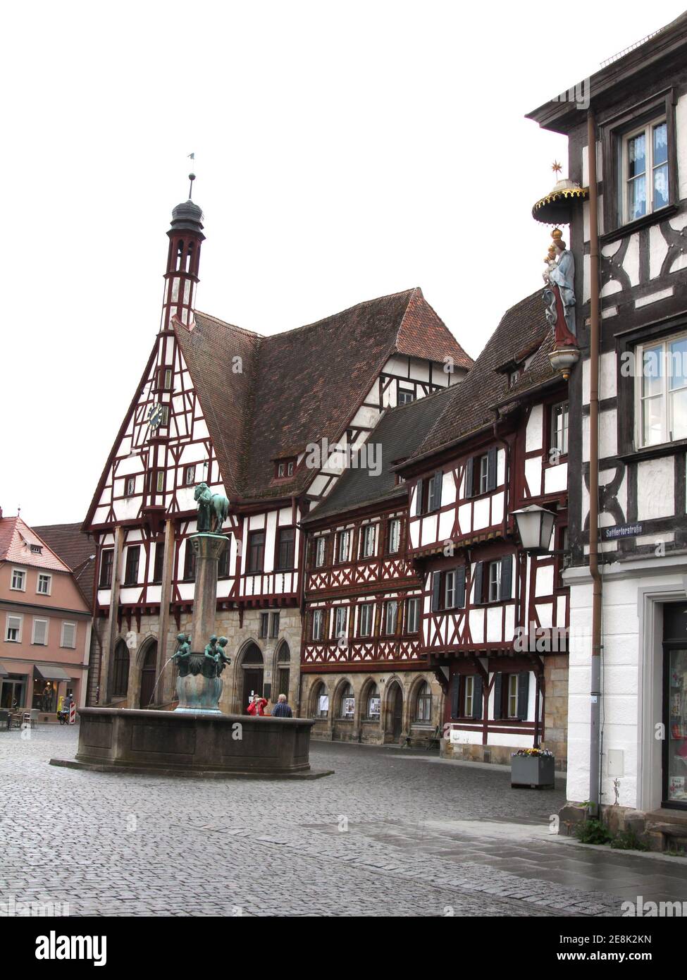 Traditional German houses of the Old Town, Forchheim, Bavaria Stock ...