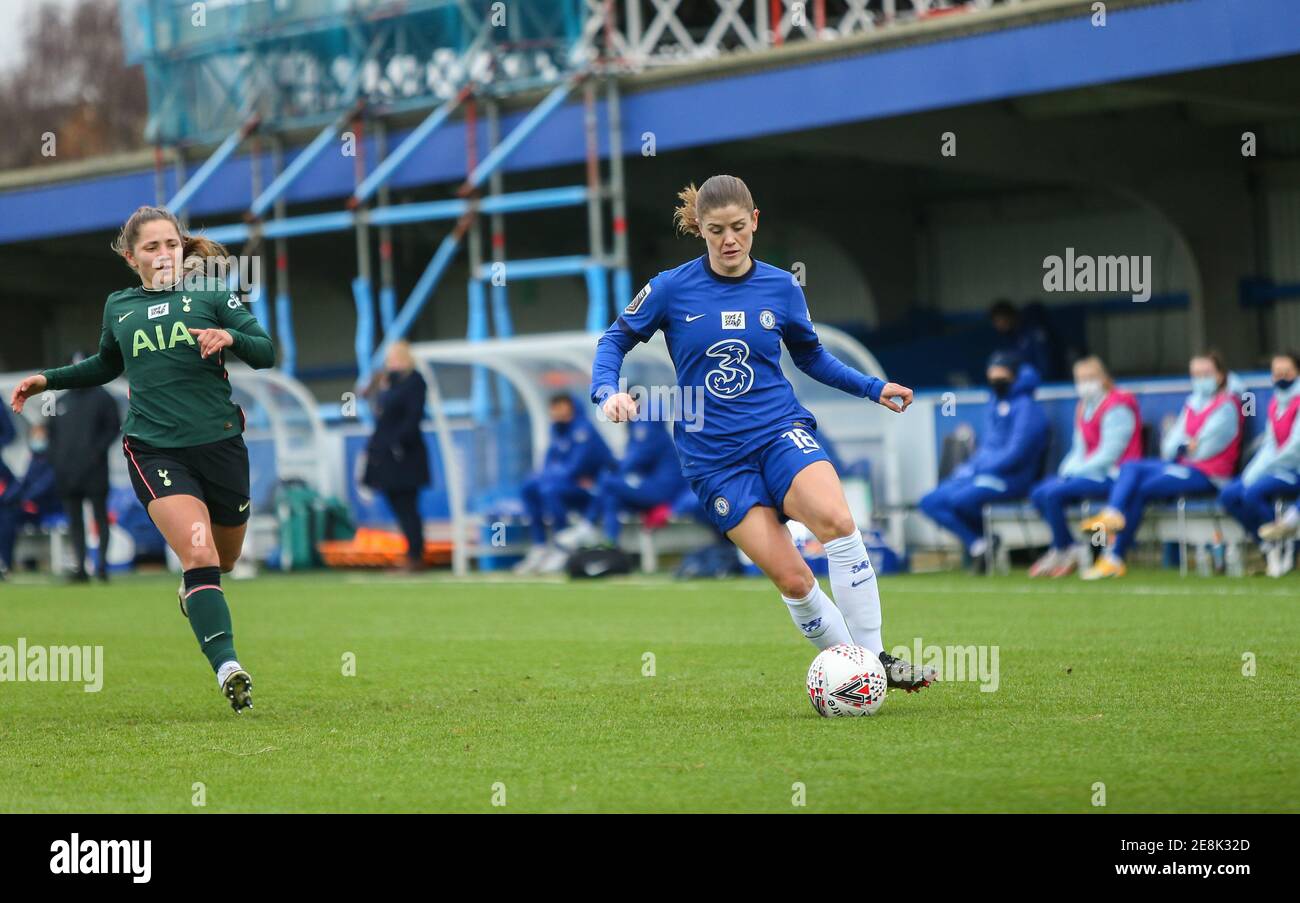 Maren Mjelde (#18 Chelsea) during the FA Women’s Super League game ...