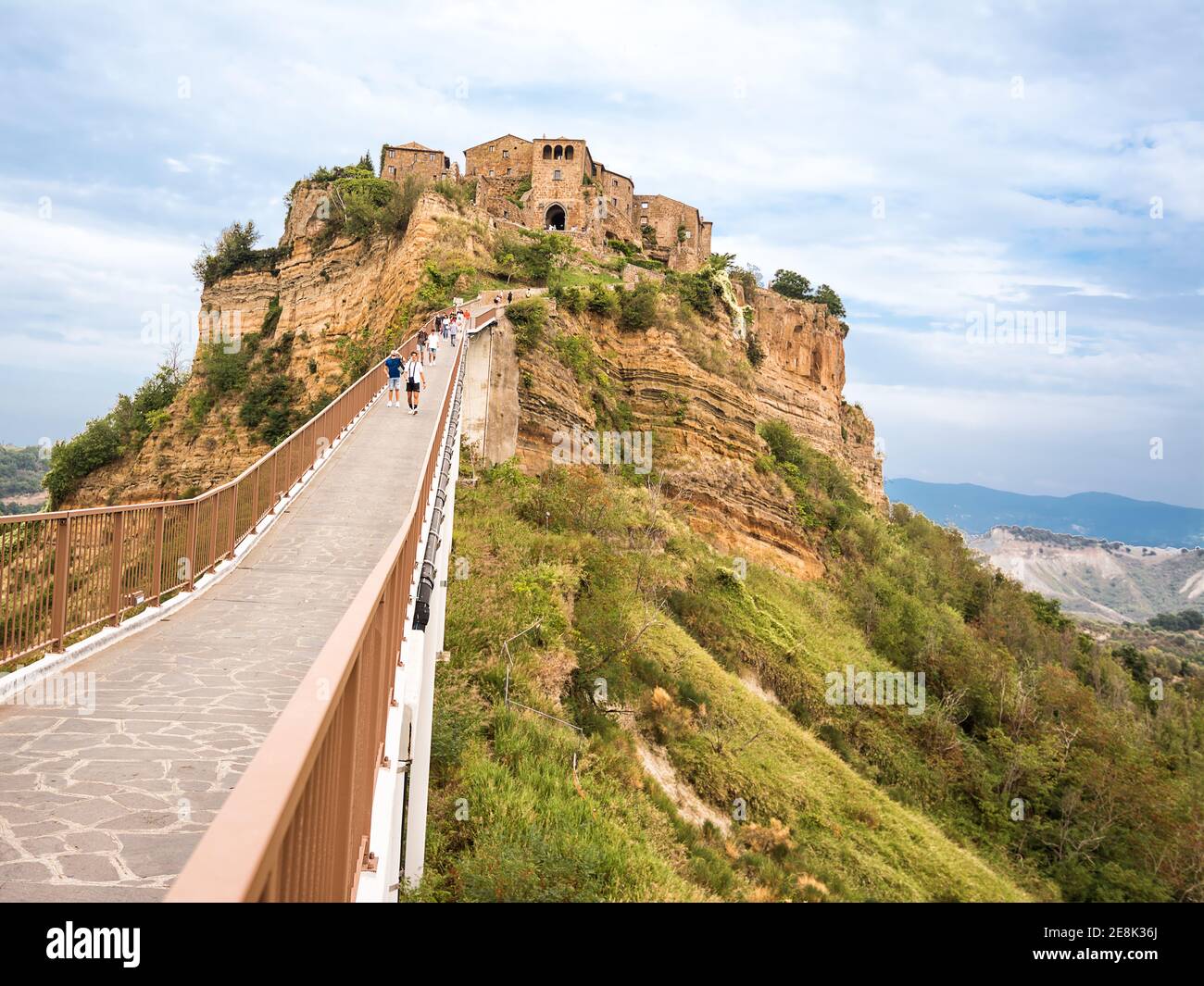 Bagnoregio, Italy - 19 September 2020: Panoramic view of famous Civita ...