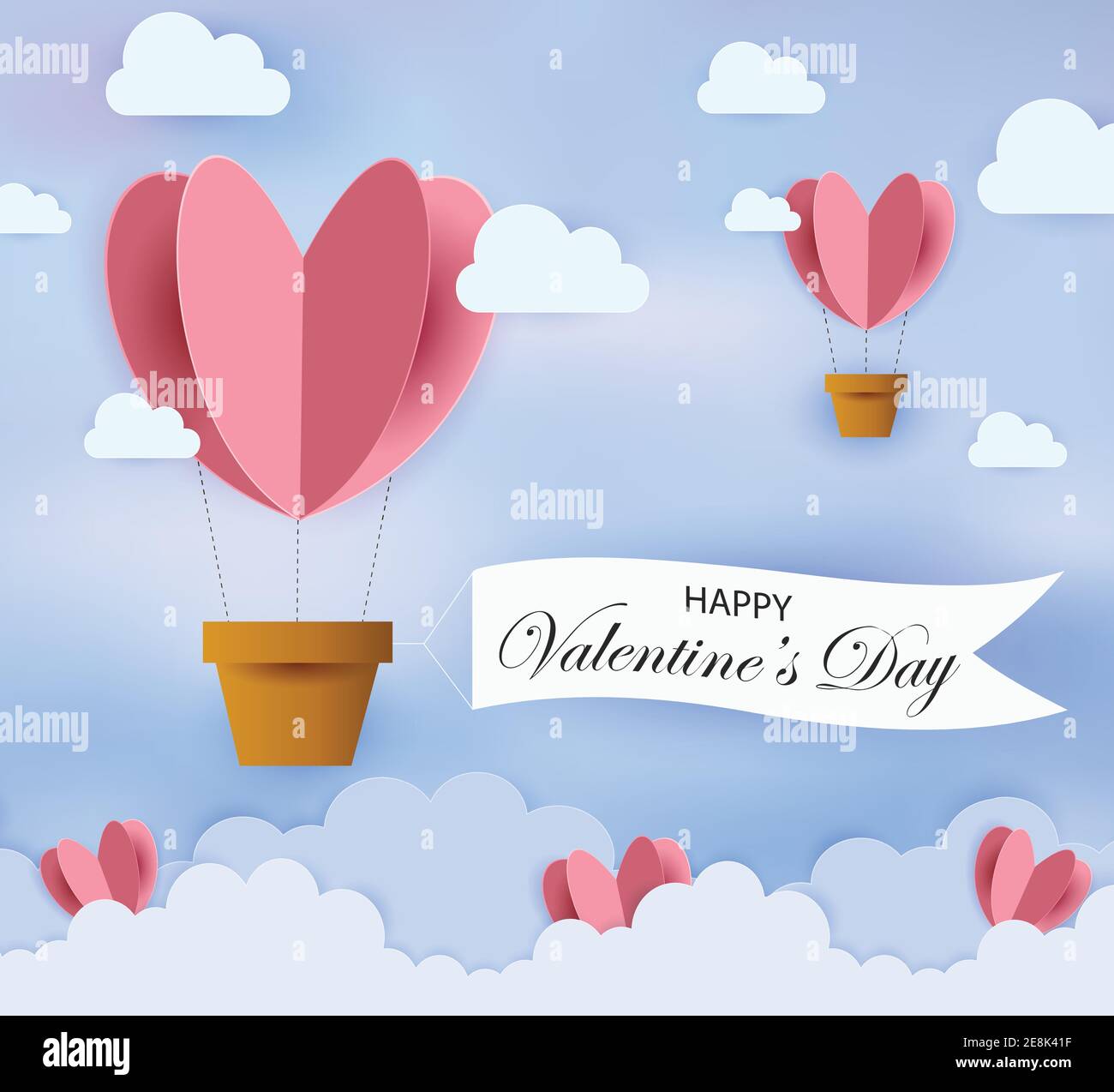 Cute clouds kawaii sky Stock Vector Images - Alamy