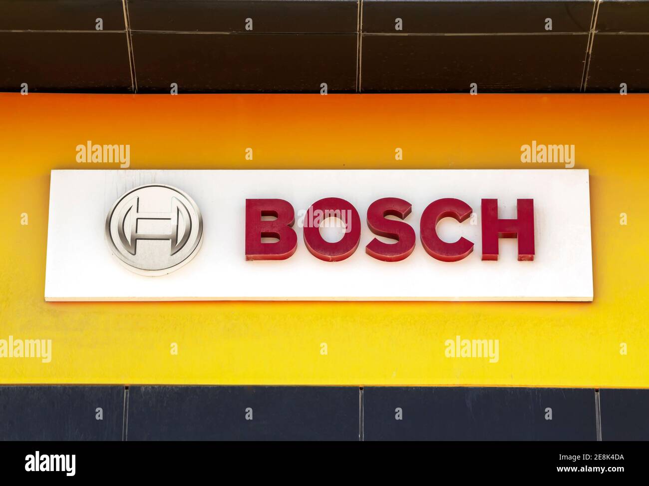 Company logo on bosch building hi-res stock photography and images - Alamy