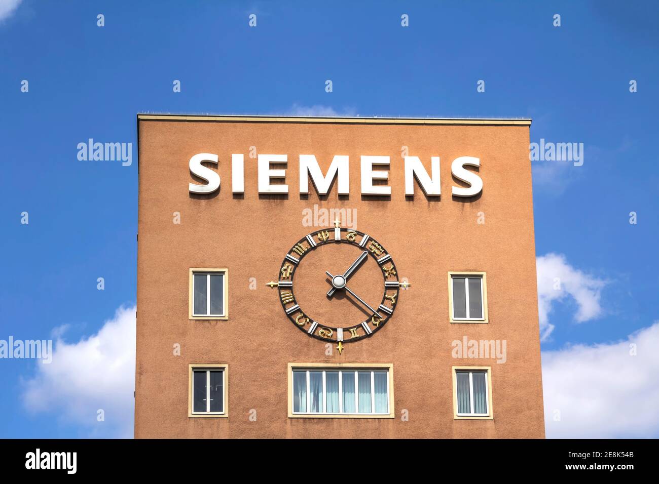 Erlangen, Germany: Siemens center; Siemens AG is a German company ...