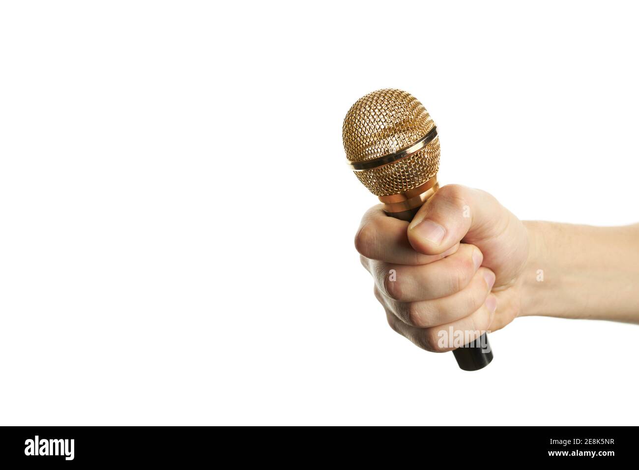 Singer microphone hand hi-res stock photography and images - Alamy