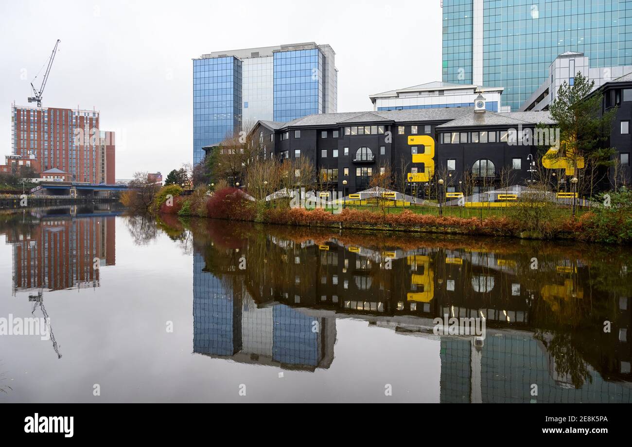 Exchange Quays, Salford Quays, Manchester Stock Photo - Alamy