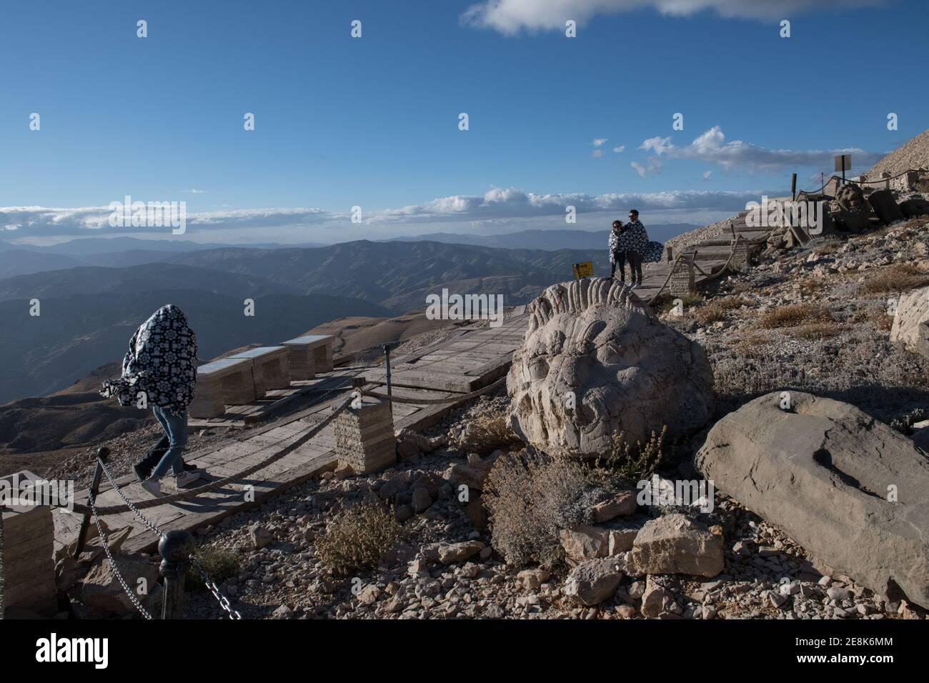 The colossal stone heads of Mount Nemrut in Turkey, a UNESCO World ...