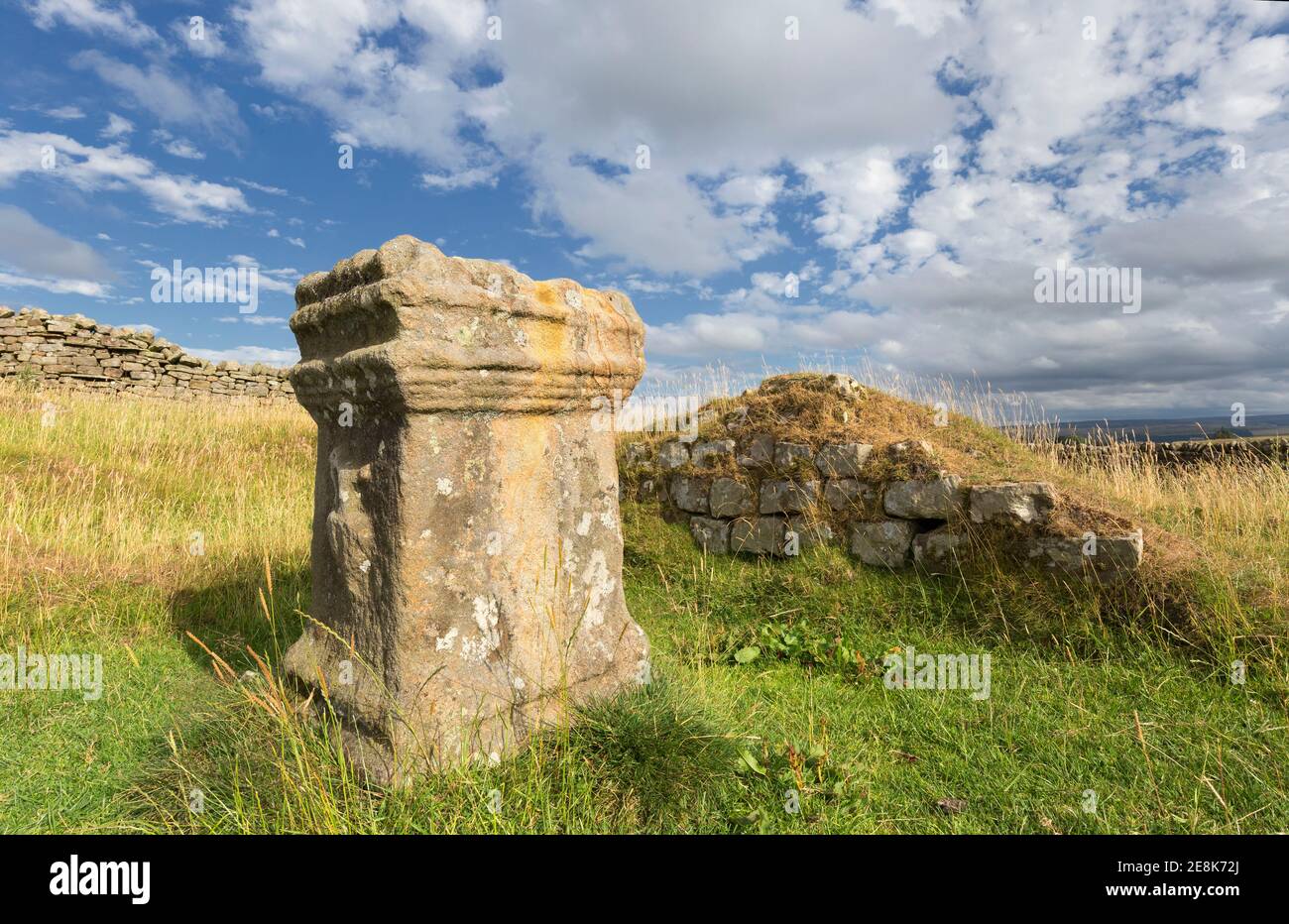 The Roman alter at Aesica - Great Chesters Roman Fort, Hadrian's Wall ...