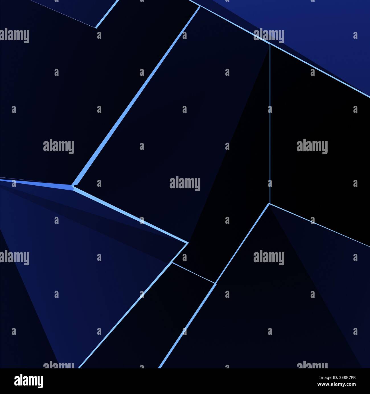 dark background with blue broken lines. 3d rendering Stock Photo - Alamy