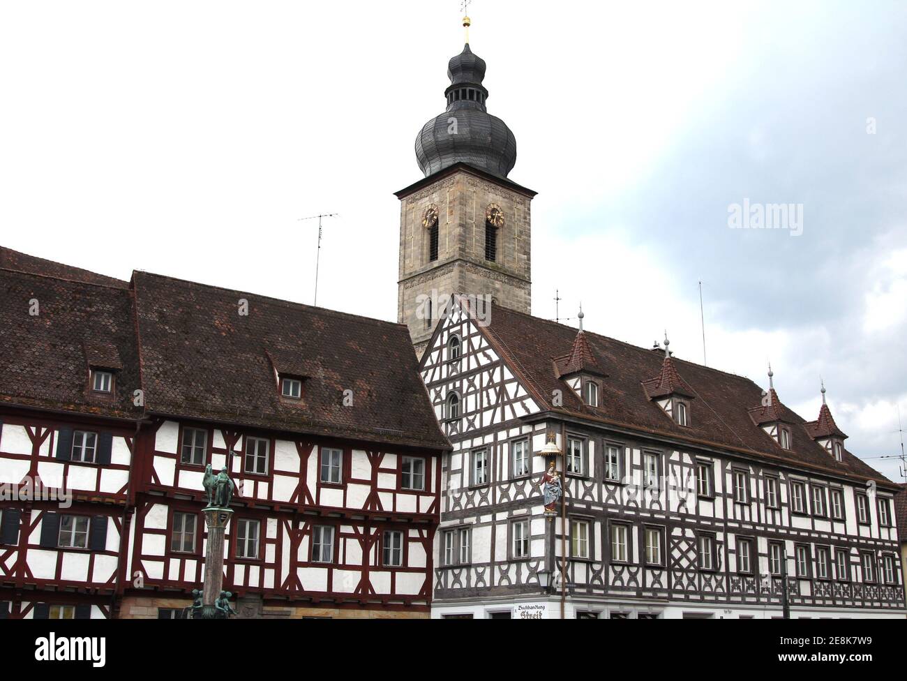 Traditional German houses of the Old Town, Forchheim, Bavaria Stock ...