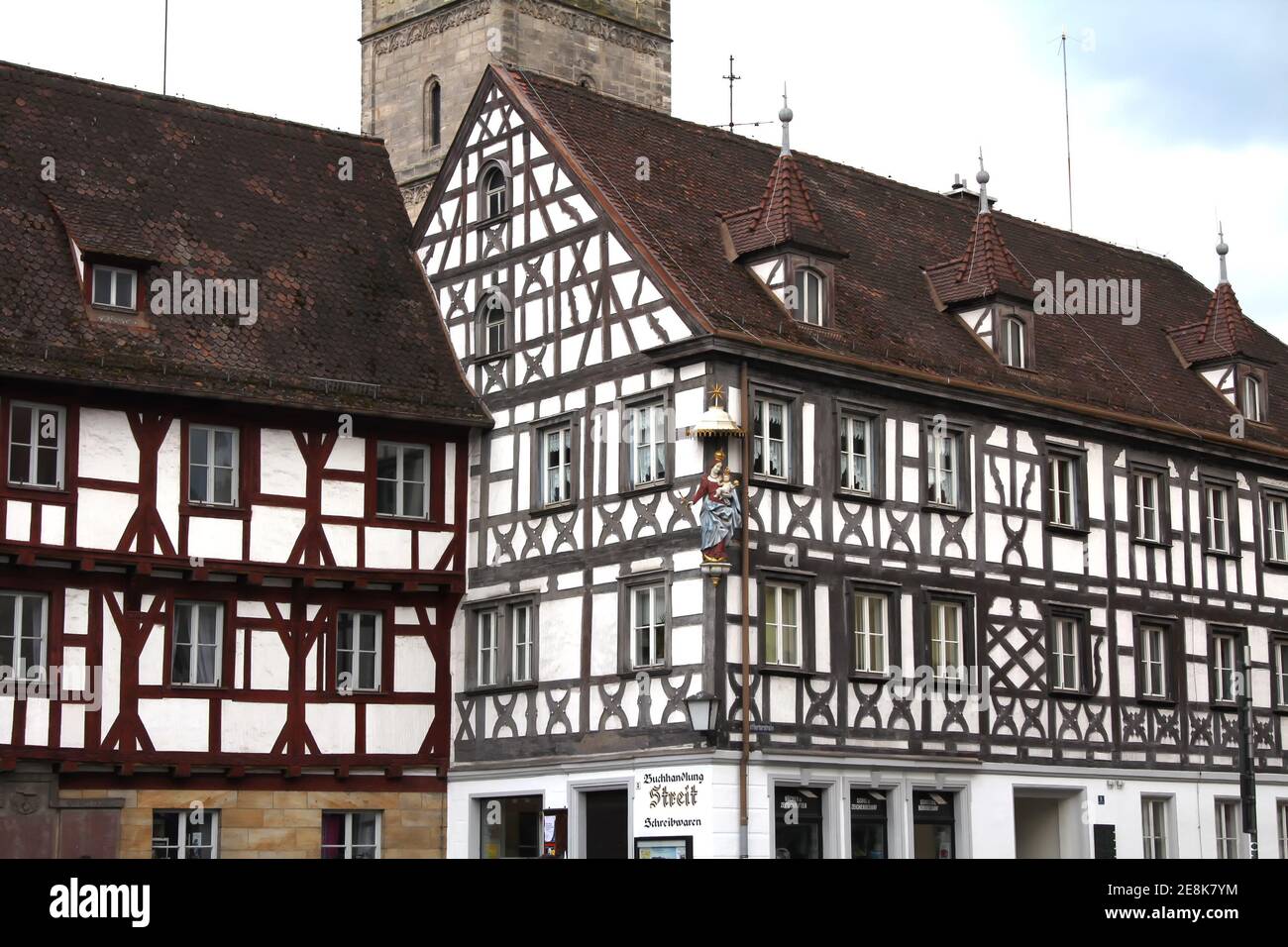 Traditional German houses of the Old Town, Forchheim, Bavaria Stock ...