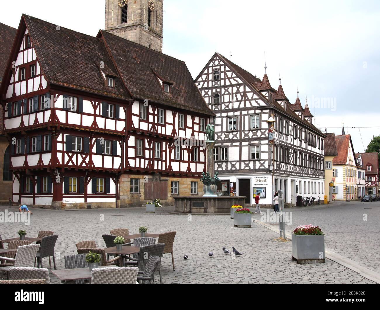 Traditional German houses of the Old Town, Forchheim, Bavaria Stock ...