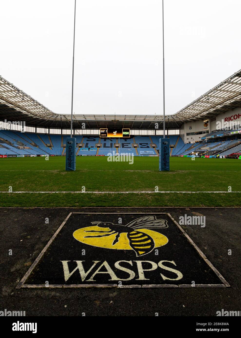 31st January 2021; Ricoh Arena, Coventry, West Midlands, England ...