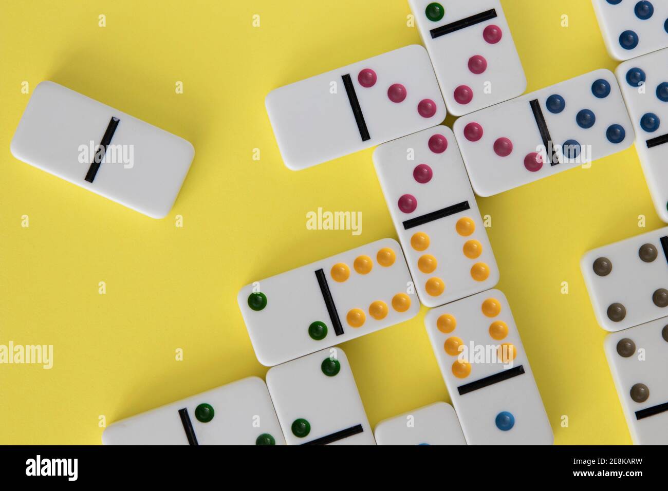 Dominos isolated on white studio hi-res stock photography and images ...