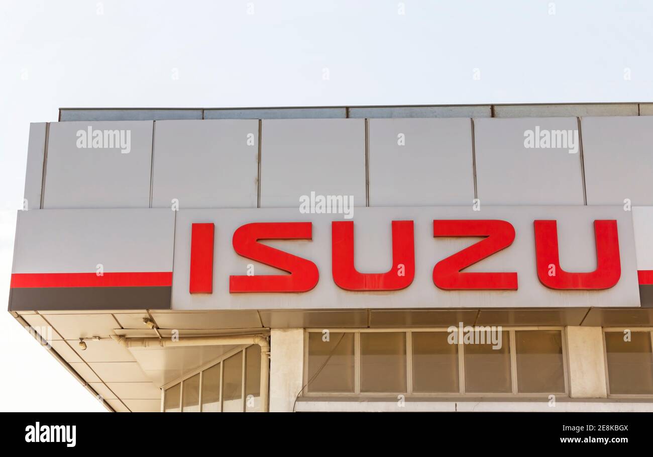 Ankara, Turkey : Isuzu dealership signage. Isuzu is a Japanese ...