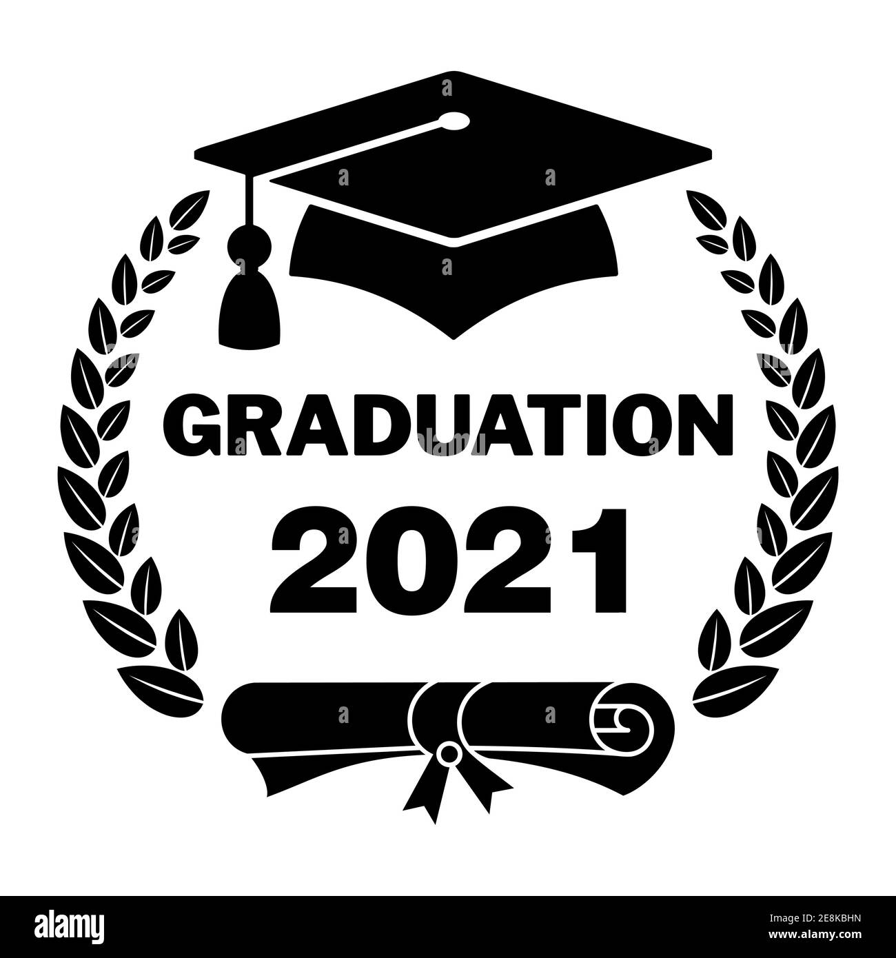 2021 class graduate concept Stock Vector Images - Alamy