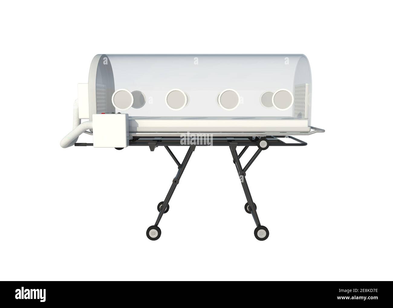 3D Illustration Stretcher Isolation Negative Pressure for quarantine ...