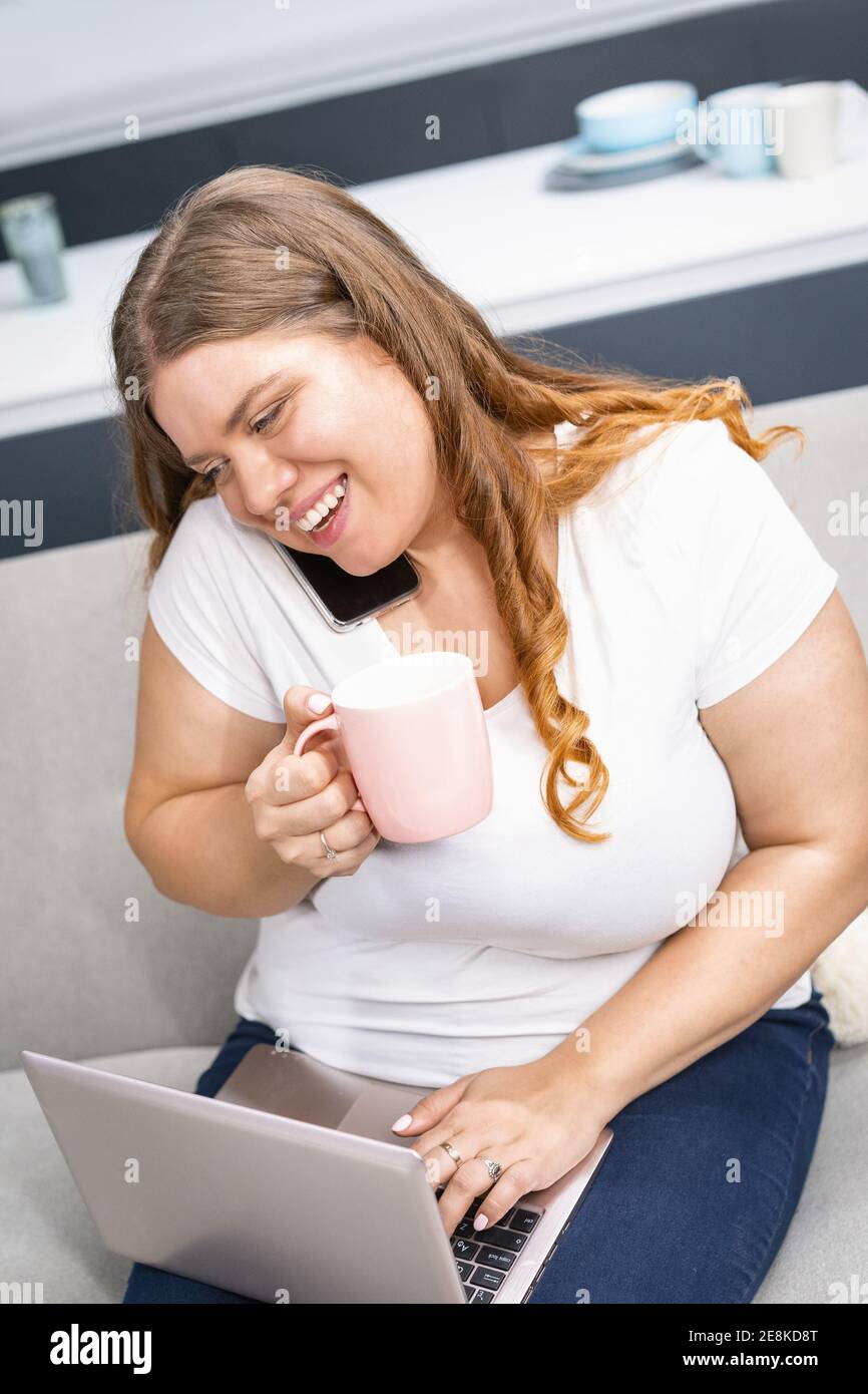 Fat person talking hi-res stock photography and images - Alamy