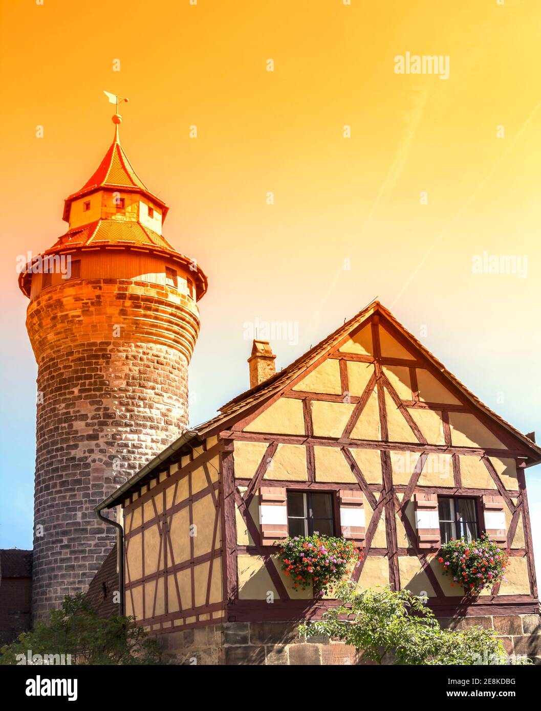 Nuremberg, Sinnwell Tower, Nuremberg Castle, Franconia, Germany Stock ...