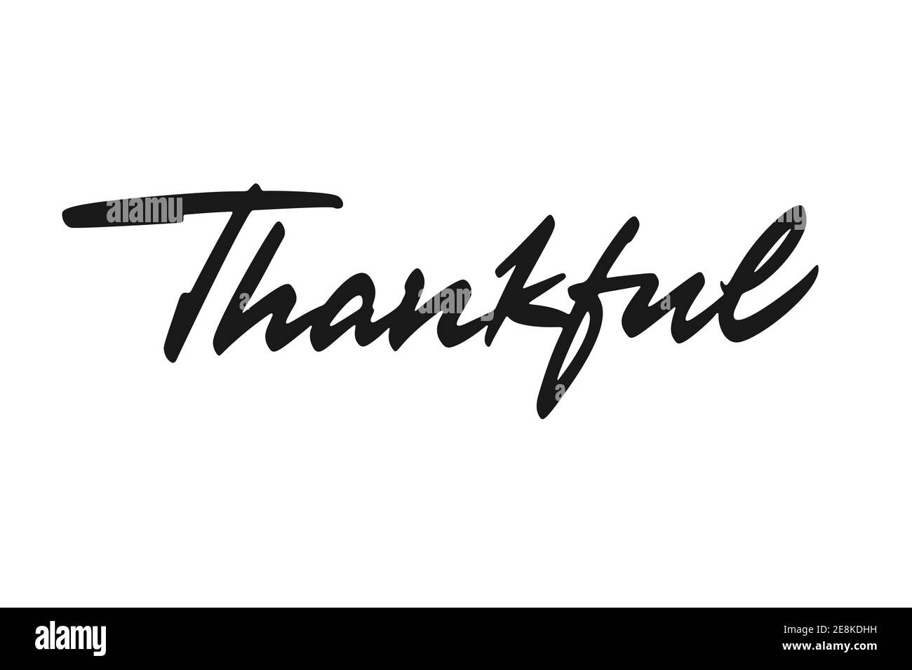 Thankful vector lettering Stock Vector Image & Art - Alamy