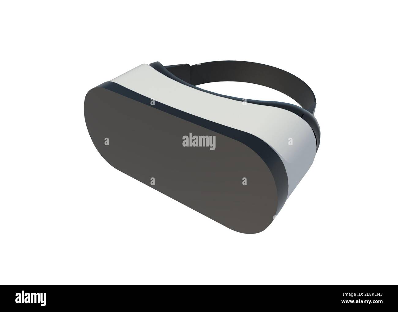 Isolated 3d Illustration Virtual reality or VR on white background with ...