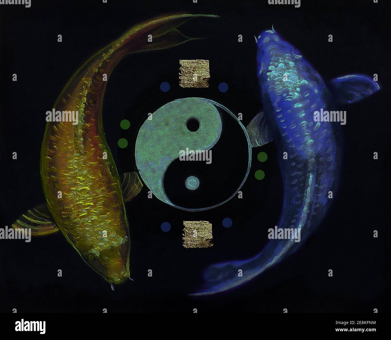 Yin and yang painting hi-res stock photography and images - Alamy