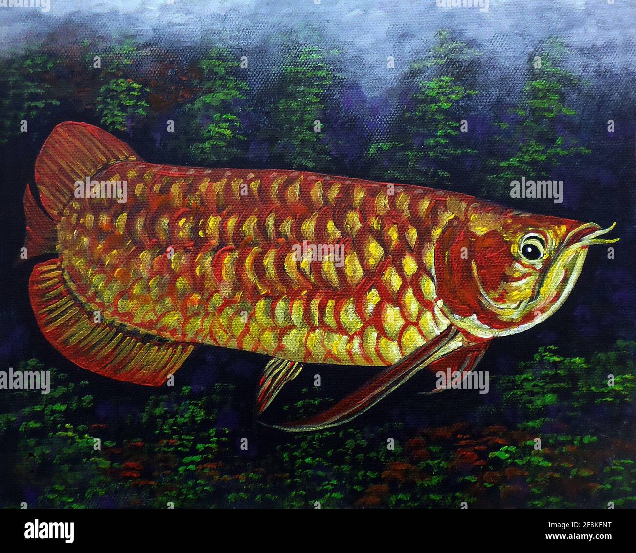 Gold Arowana Wallpaper