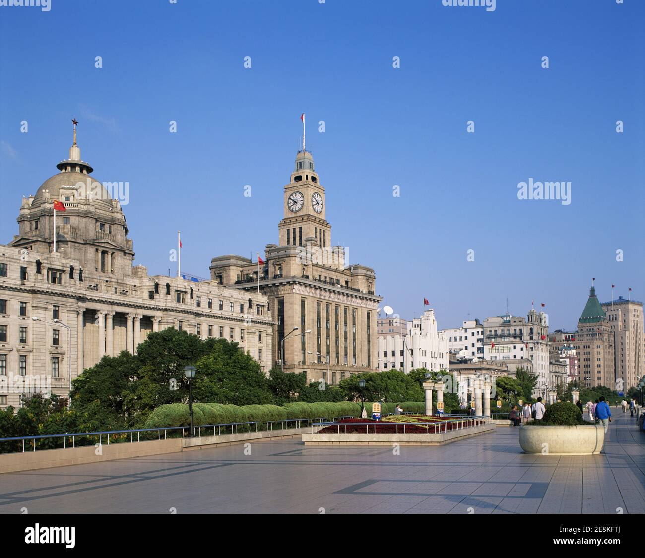 Asia, China, Shanghai, The historic Bund, 1920's historical buildings ...