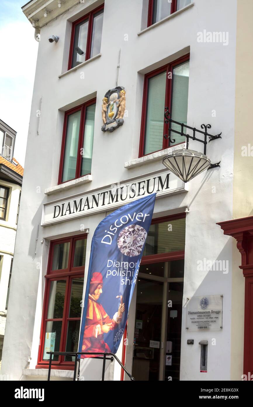Bruges, Belgium : the famous Diamant (Diamond) Museum Stock Photo - Alamy