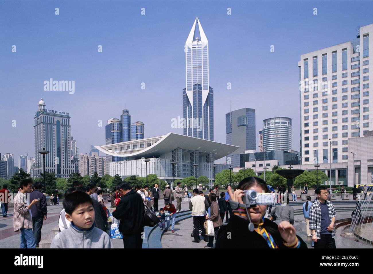 Asia,China, Shanghai, Renmin Square, an dcity skyline Stock Photo - Alamy