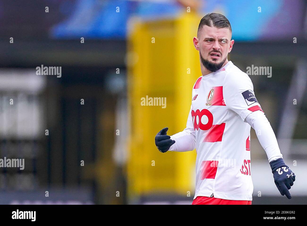 BRUGES, BELGIUM - JANUARY 31: Maxime Lestienne of Standard de Liege ...