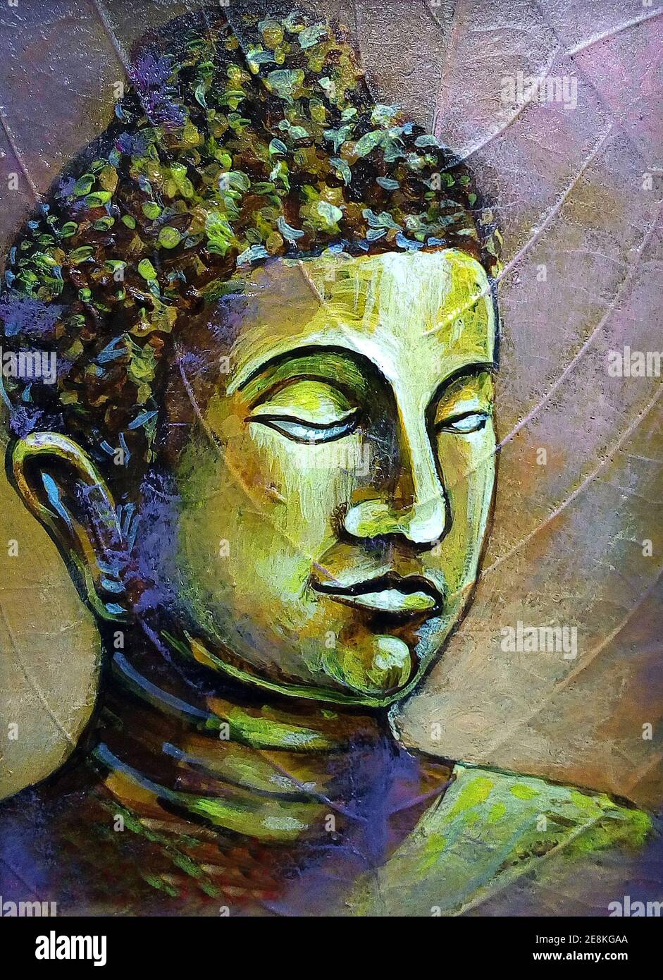 Art ,painting ,oil , color ,Buddha statue,Thailand Buddhist Stock Photo ...