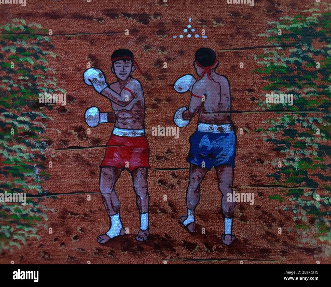Boxing painting hi-res stock photography and images - Alamy