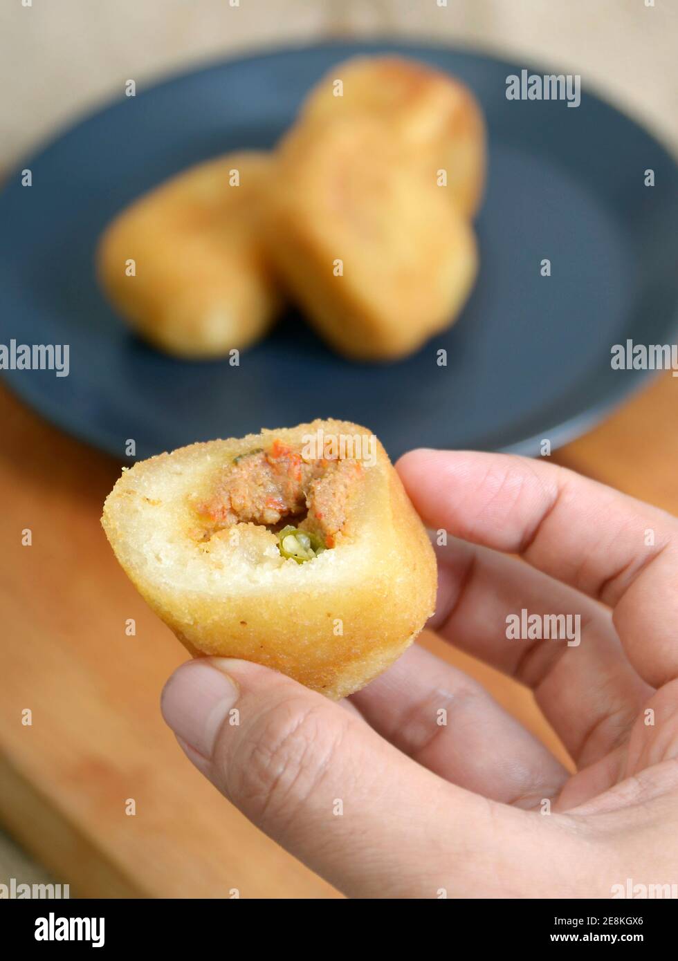 combro cake is the traditional cake of western Java, Indonesia. Its ...